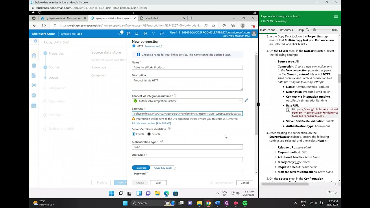 Lab 4 Data Warehouse - Tutorial