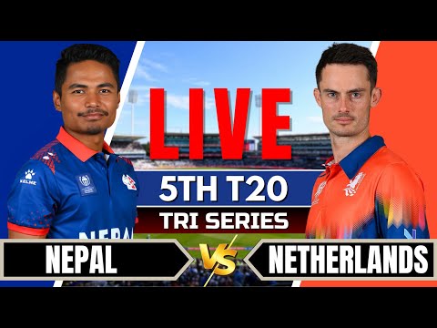 🔴Live: Netherlands vs Nepal | 5th Match | SCO Tri Series 2025 | Live Score & Commentary