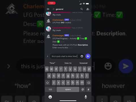 How to use the LFG in Discord