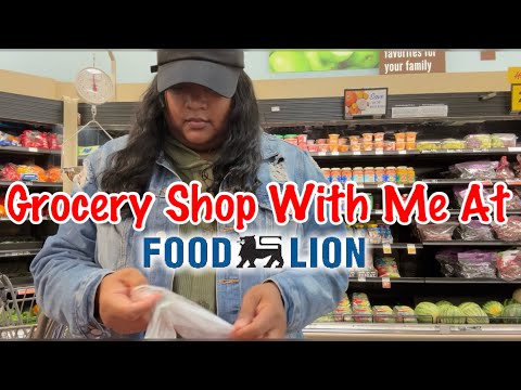 WEEKLY GROCERY SHOPPING AT FOOD LION WITH SOME COUPONS🛒#shopwithme