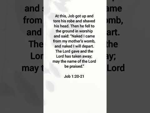 BIBLE VERSE JOB 1:20-21 #bible #shorts
