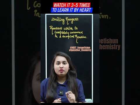 Meaning Of Limiting Reagent | QuickShot Chemistry | #neet #organic #ncert #neetpreparation #deepika