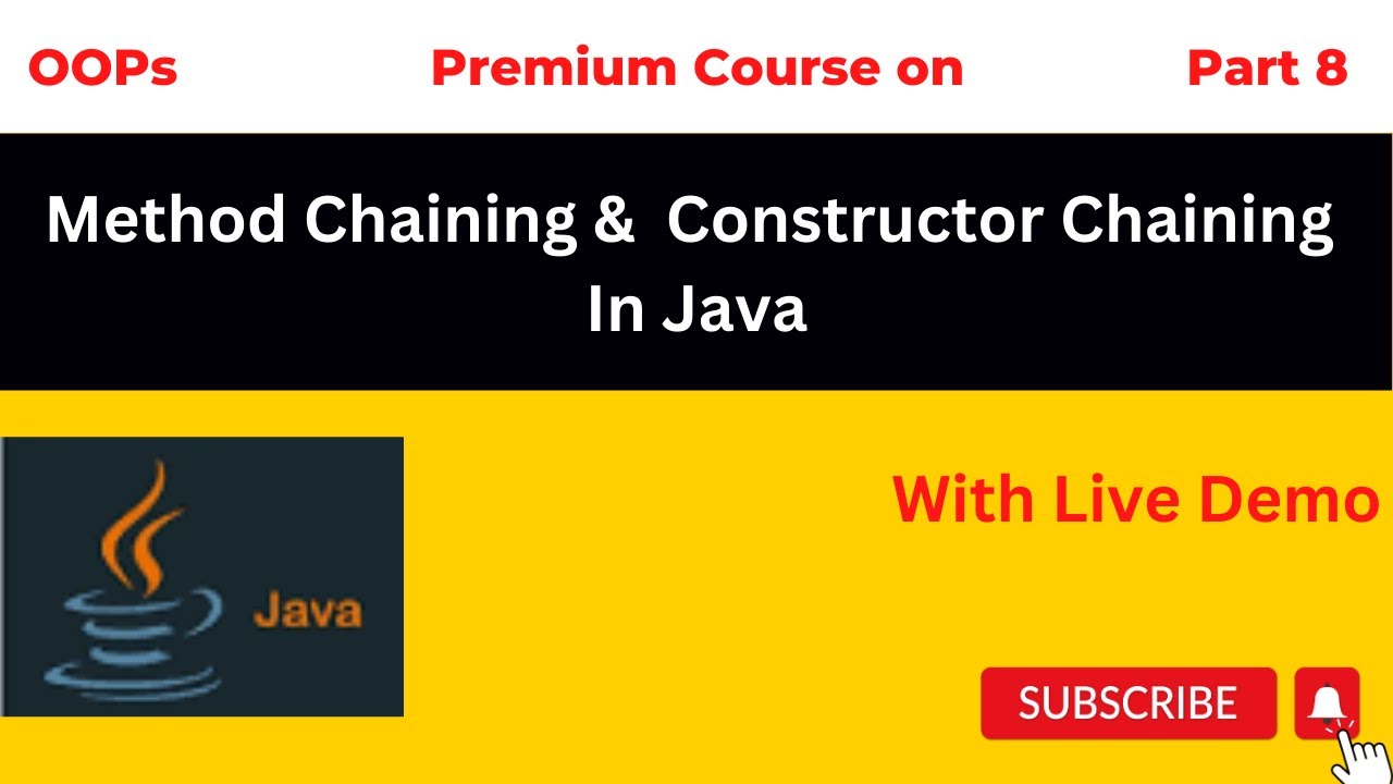 Constructor Chaining And Method Chaining In Java | OOPs | Java | Hindi | @KumarCoding