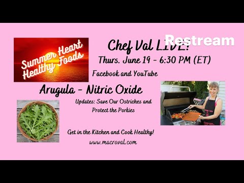 Chef Val LIVE - Arugula and Nitric Oxide