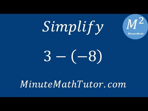 Simplify 3-(-8)