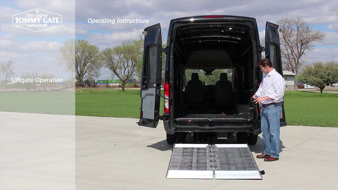 Tommy Gate - Cantilever Series - Operational Video (Ford Transit)