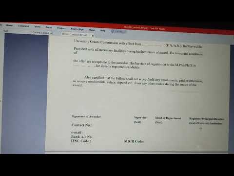 UGC JRF FELLOWSHIP ACTIVATION and FORM FILLUP