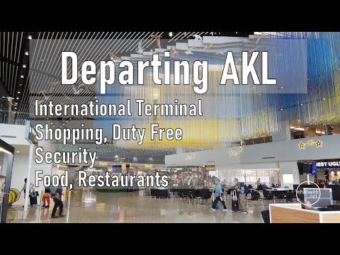 Departing from Auckland International Airport - AKL - New Zealand