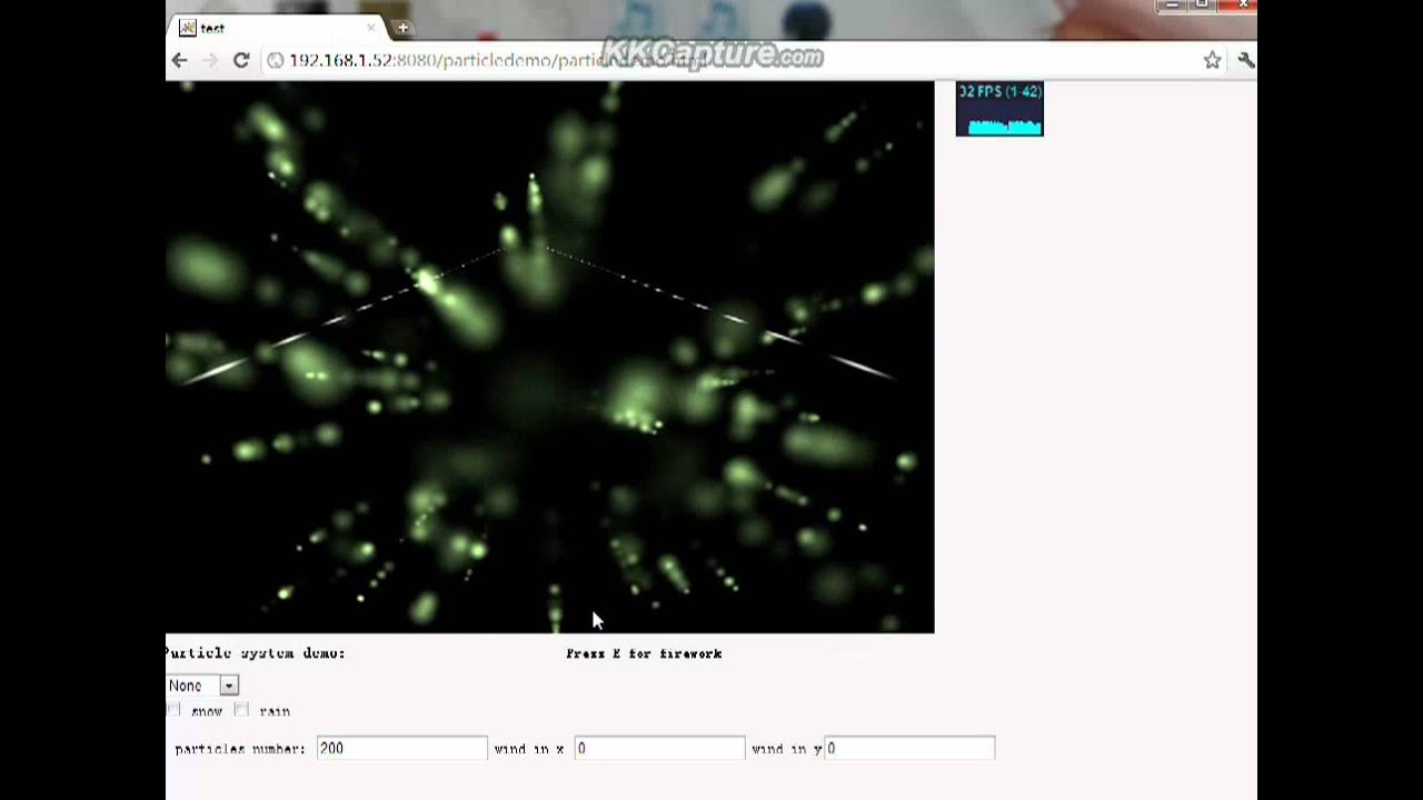WebGL particle system demo .wmv