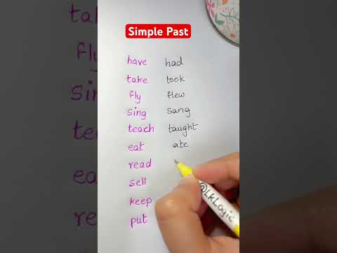 Do you know the simple past of these verbs? Irregular verbs