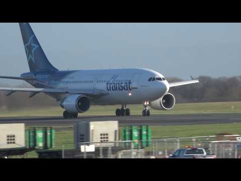 Air Transat TS293 C-GTSH Airbus A310-304 Manchester MAN To Lester B Pearson Intl YYZ 08/01/2018