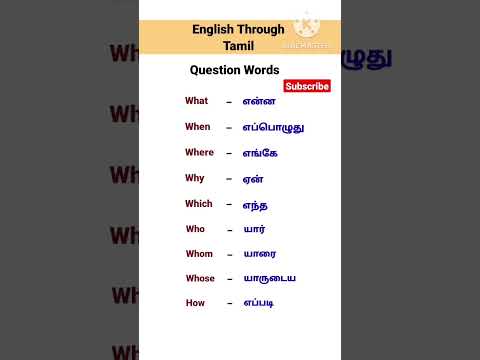 Wh question words#shorts