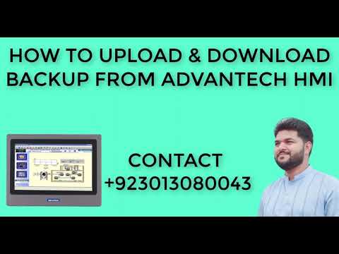 HOW TO UPLOAD & DOWNLOAD BACKUP FROM ADVANTECH HMI