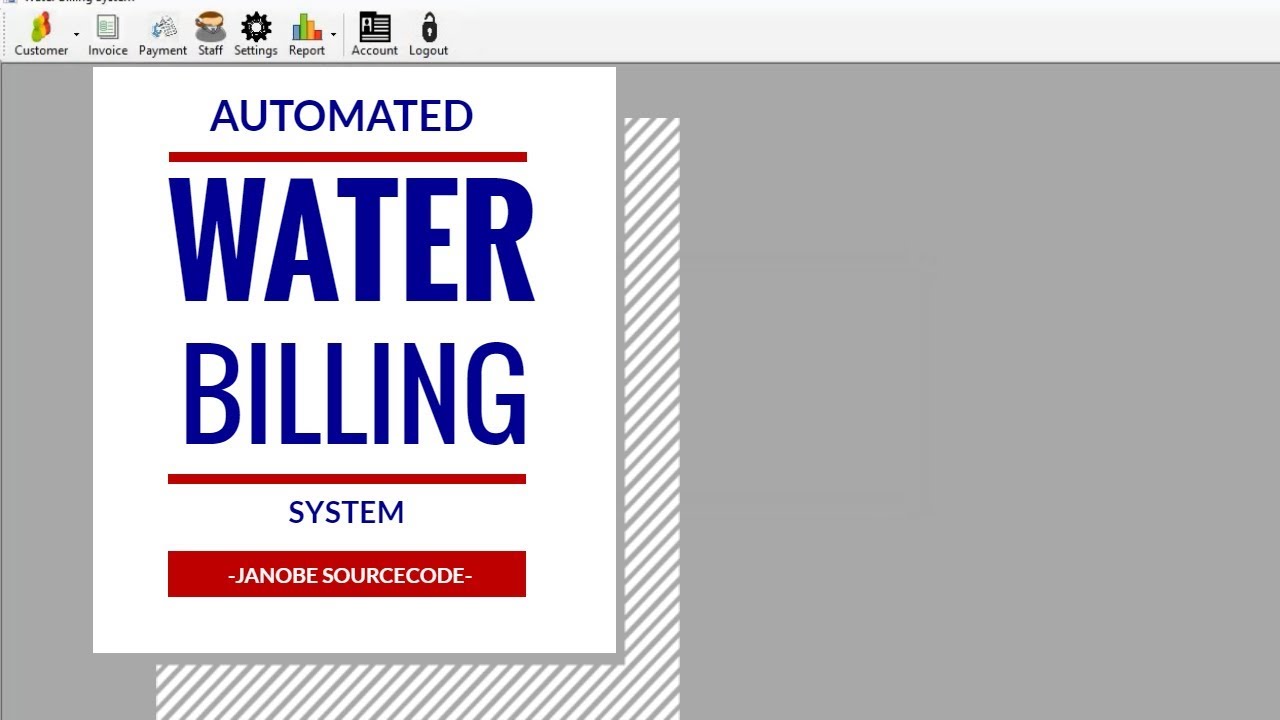 Water Billing System Sourcecode