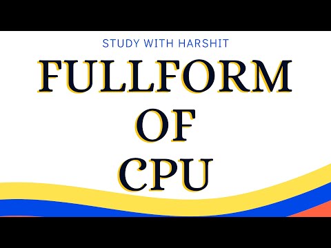 FULL FORM OF CPU || WHAT IS THE FULL FORM OF CPU ? #Shorts #AShortADay