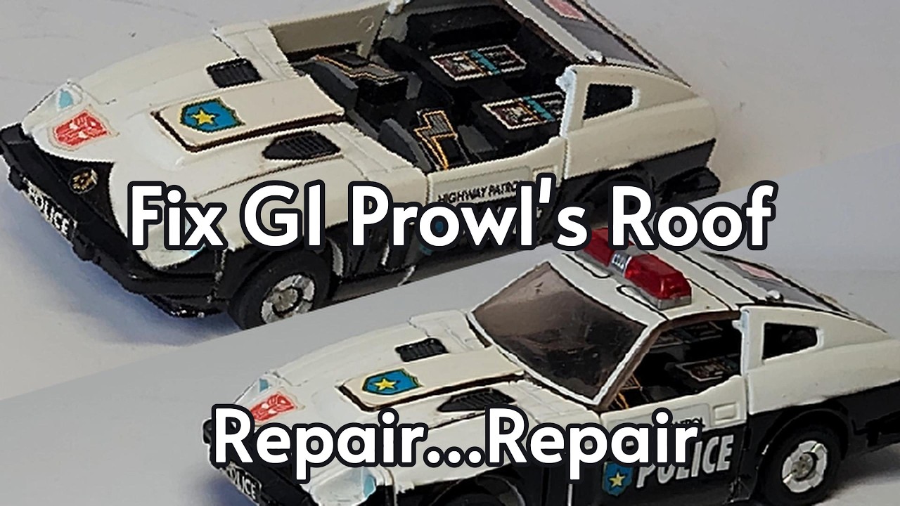 The Definitive Guide - How to fix G1 Prowl's broken roof - correct angle, strong, invisible repair