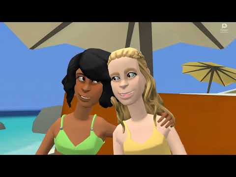 @TaraTheSuperGamerGirl & Claudia Enfield Hugging Together At The Beach