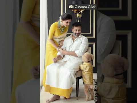 Jayam Ravi his Wife and their Pet Dog ❤️
