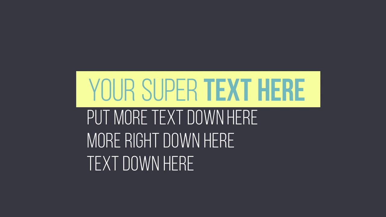 Flat Pack After Effects Template