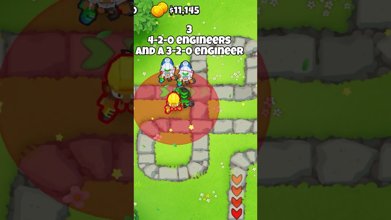 Fastest engineer monkey paragon xp farm in 20 seconds (50k/5 mins) (No MK) #btd6 #easy #guide