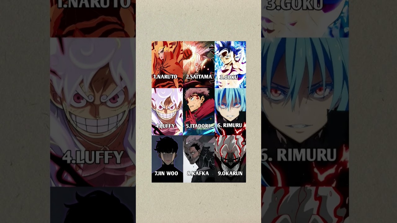 pin in comment who is best anime character