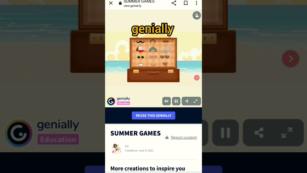 GENIALLY interactive presentation for esl lessons