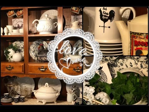 ~ FRENCH COUNTRY FARMHOUSE DECORATING IDEAS- HOW TO STYLE A CHINA CABINET~