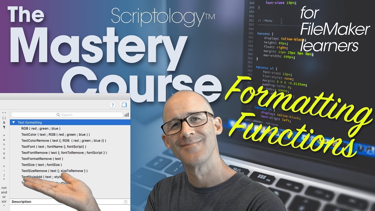 Lesson #10: Fields & Calculations - Formatting functions - Scriptology Mastery Course FileMaker