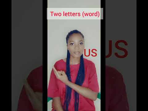 Two letters (word) in sign language. #easytolearn #learnathome