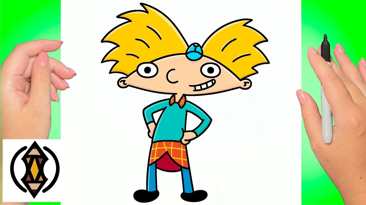 How To Draw Arnold From Hey Arnold | Step By Step Drawing Tutorial