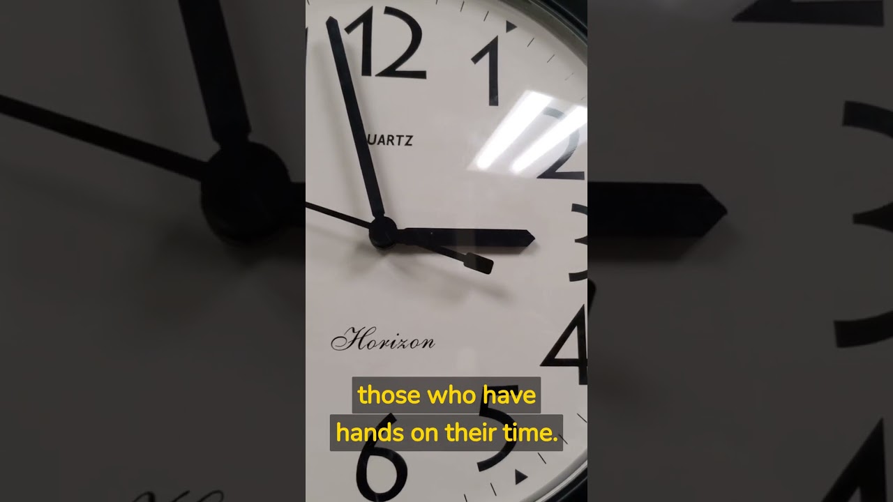 Analog clocks are for those who have hands on their time? Talk about being hands-on! #shorts