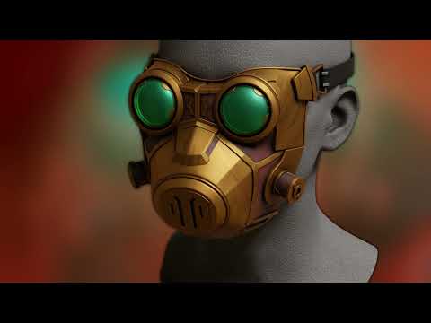 🎭 Enforcer Arcane Vi GAS MASK cosplay・ STL File for 3D printing・Cults