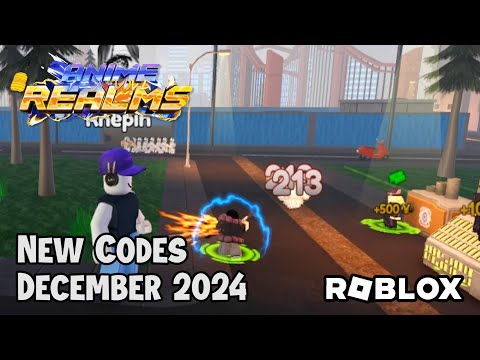 Roblox Anime Realms New Codes December 2024