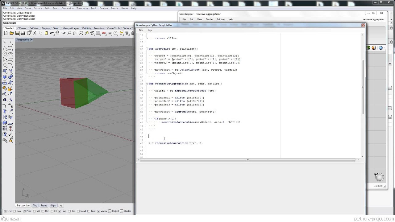 PYTHON in Grasshopper 02 Recursive Aggregation
