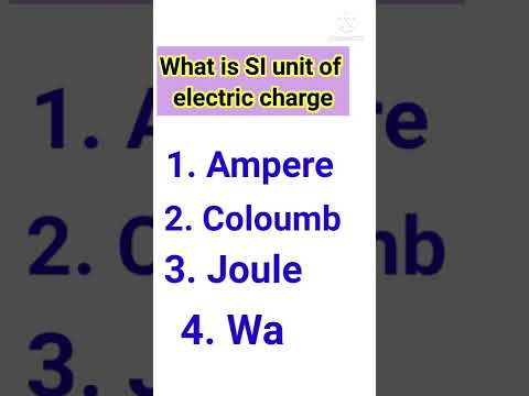 what is si unit of electric charge/what is unit of charge/what is si unit if charge/unit if charge