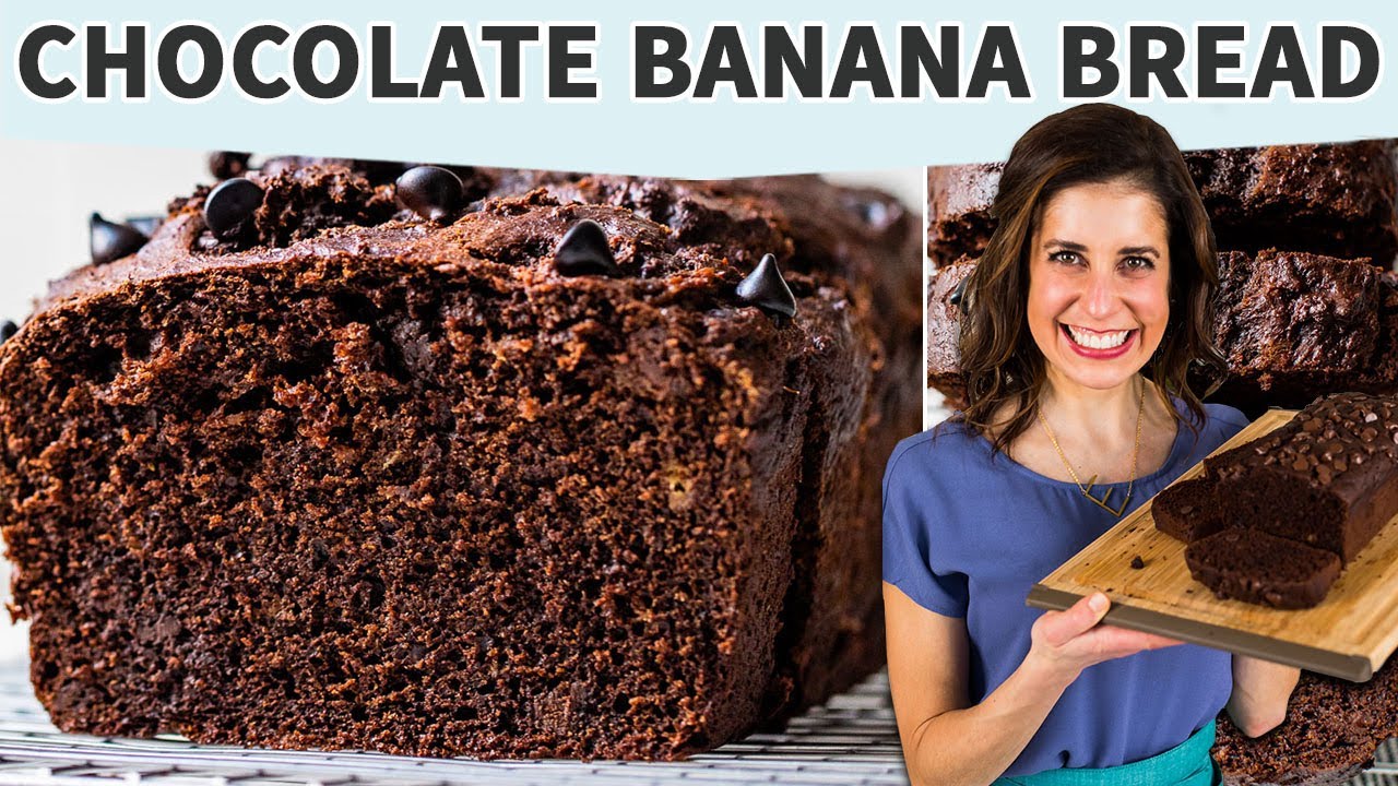 Chocolate Banana Bread | Moist Banana Bread Recipe