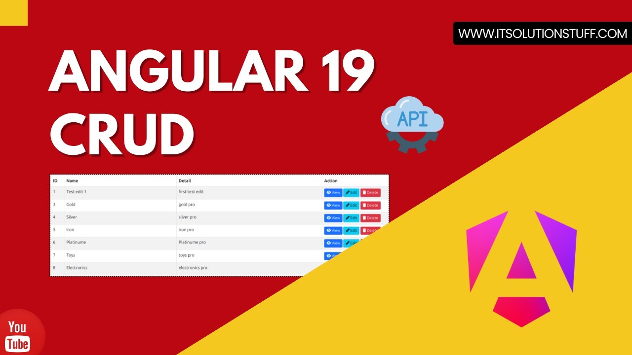 🔥 Angular 19 CRUD Tutorial 🚀 | Build a Complete CRUD App Step-by-Step