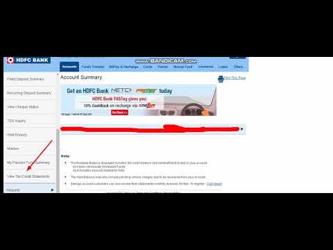 HOW TO SEE TDS DETAIL 26AS IN HDFC BANK SIMPLE WAY