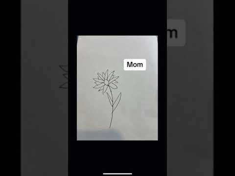 Girl gets a tattoo of flowers drawn by her family members!