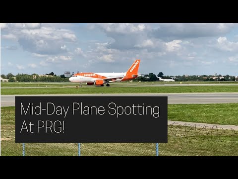 Mid-Day Plane Spotting at Prague Vaclav Havel Int'l Airport (PRG)