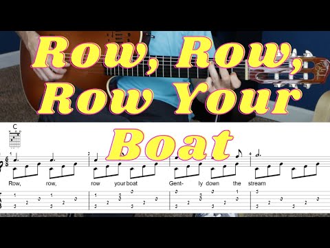 Row, Row, Row Your Boat | Fingerstyle | Guitar Tab