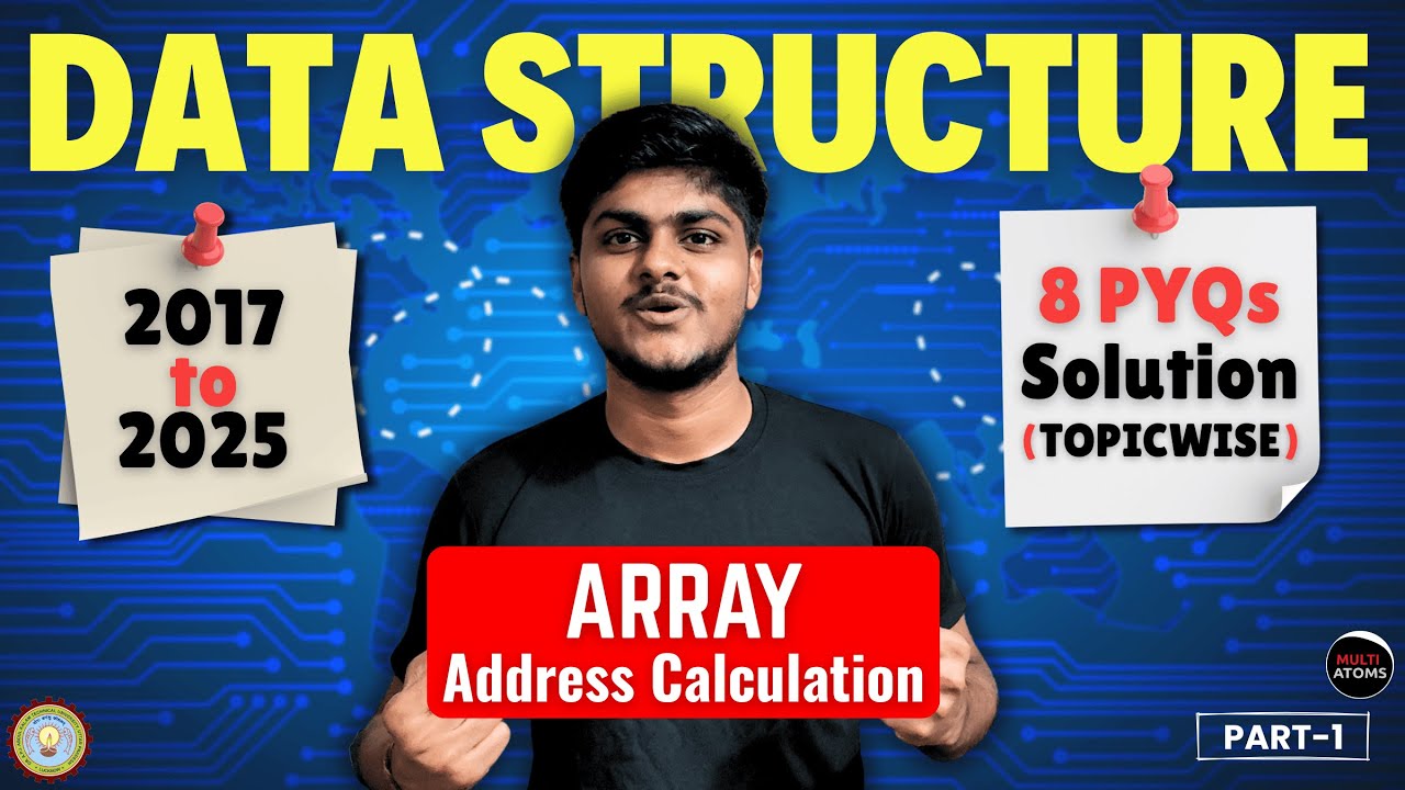 2. Array | Array Address Calculation | Data Structure Aktu | 2017 to 2025 | All Paper Solutions