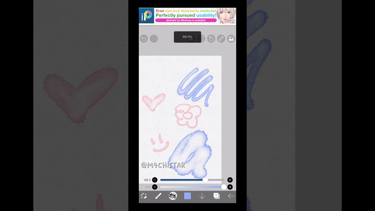 How to watercolour in ibispaint💗#art#dontflop#ibispaintx#shorts #blowup#digitalart#tutorial#fypp