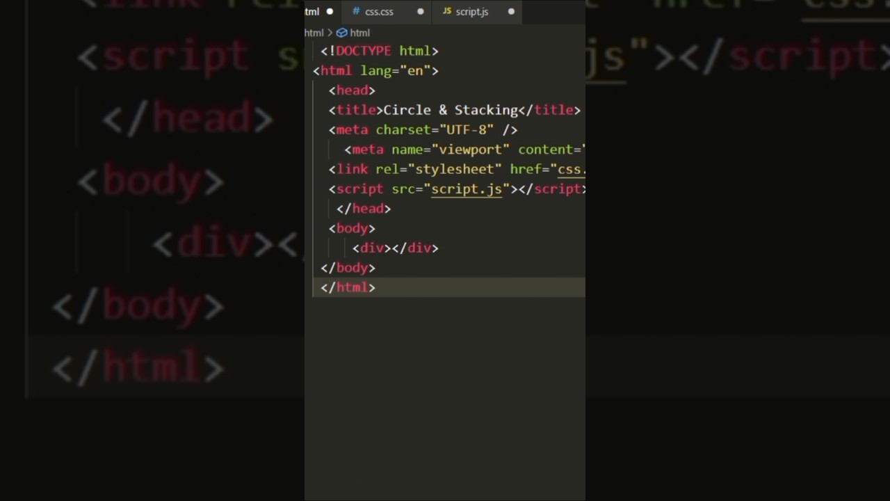 Circle & Stacking In CSS #css #coding #html