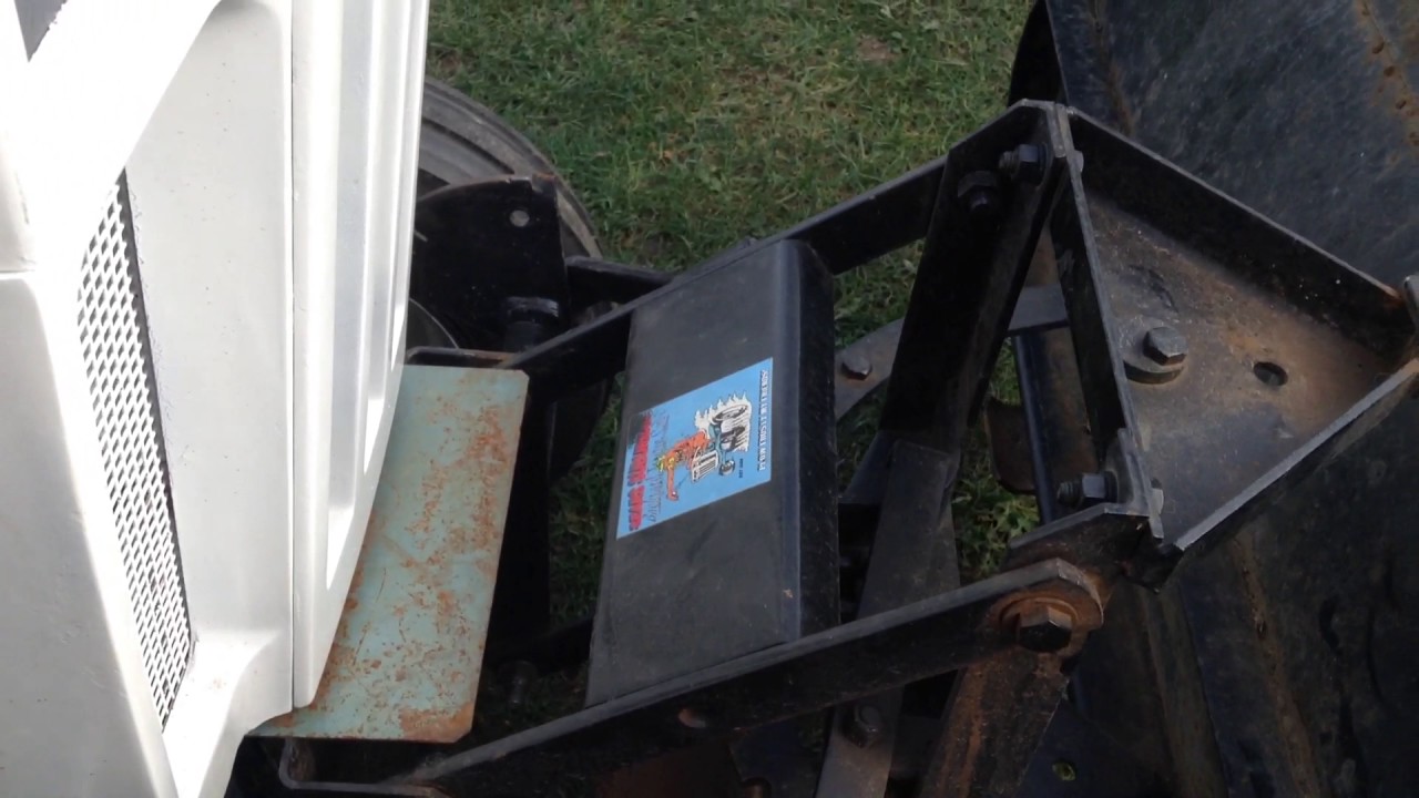 Plow setup on a Sears Suburban