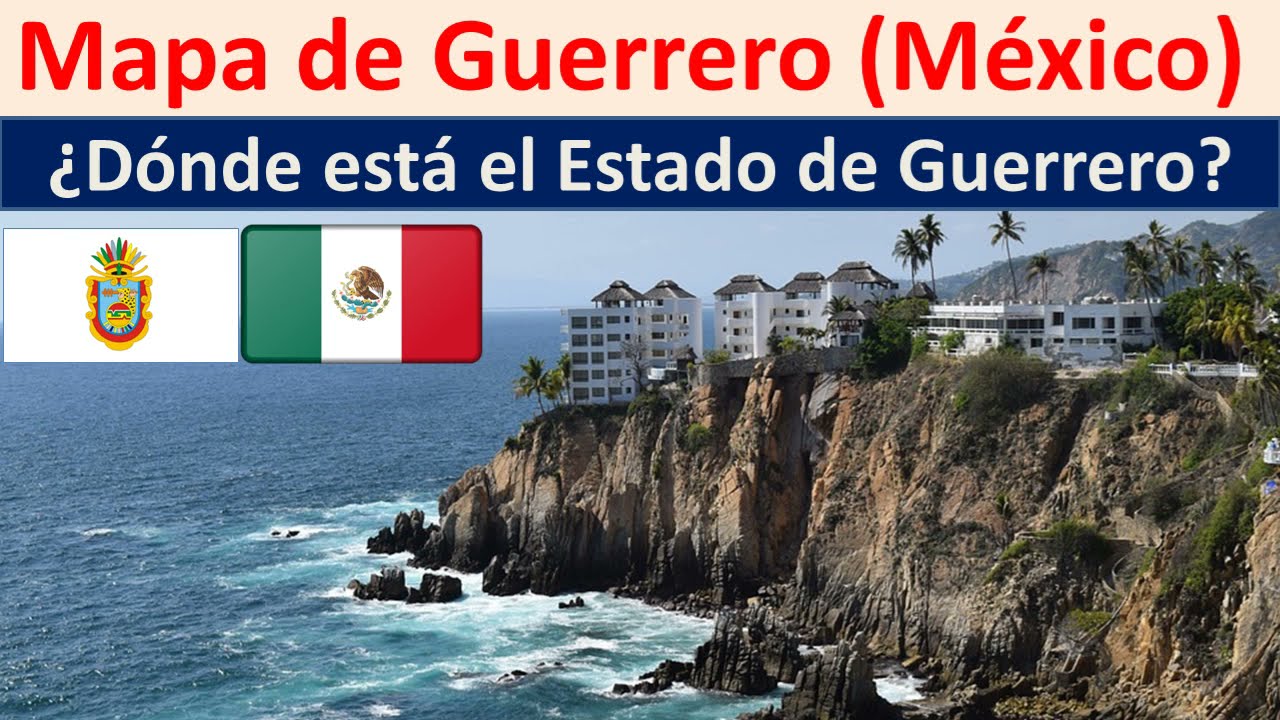 Map of Guerrero, Mexico
