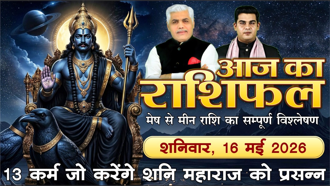 16 MAY 2026 | AAJ KA RASHIFAL || आज का राशिफल || Today Horoscope | Kamal Shrimali Rashifal