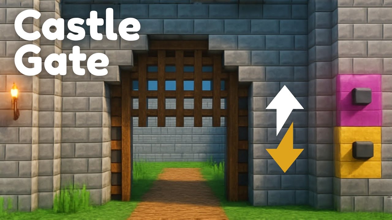 How to Build a Working Castle Gate in Minecraft (Realistic)