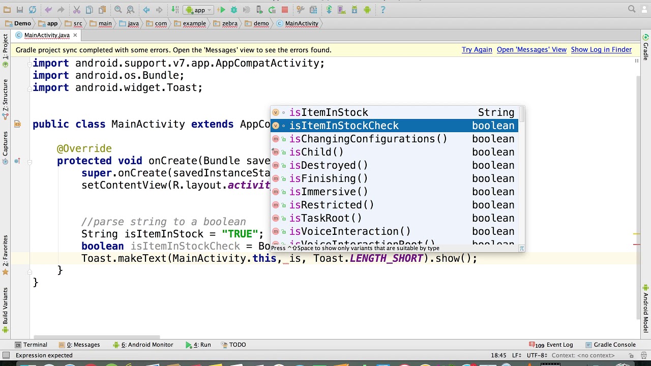 Advanced Java Boolean Values   | Variables and Data Types in Java