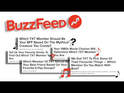 Doing KPOP quizzes on BUZZFEED! Part 16! TXT EDITION!